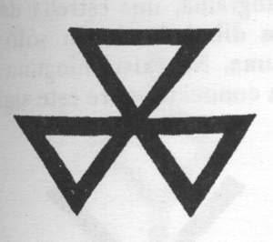 Simbolos: 17-Tres triángulos.