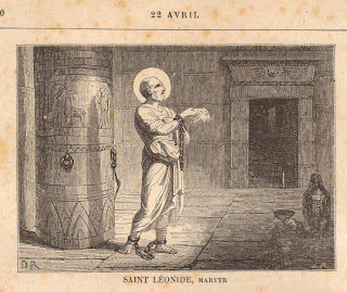 ICONOGRAPHIE CHRÉTIENNE: Saint LÉONIDAS d'ALEXANDRIE (LÉONIDE, LEONIDES ...