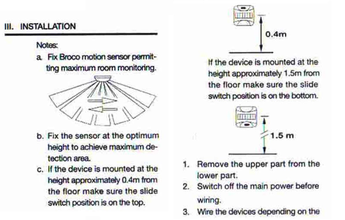 JIMSTORE: Broco motion sensor - Clearance sale