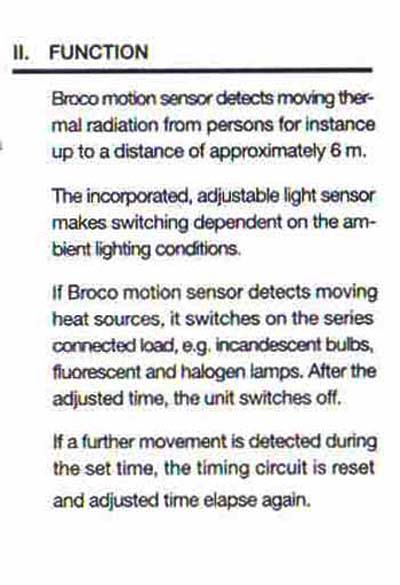 JIMSTORE: Broco motion sensor - Clearance sale