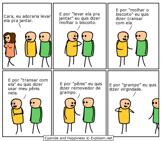 Tirinhas Engraçadas: Malicioso e Falador. ¬.¬