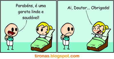 Tirinhas Engraçadas: Loira burra
