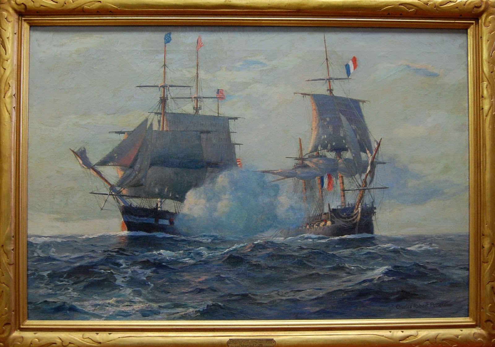 Artifact Spotlight: Painting of The Frigate Constellation vs L ...