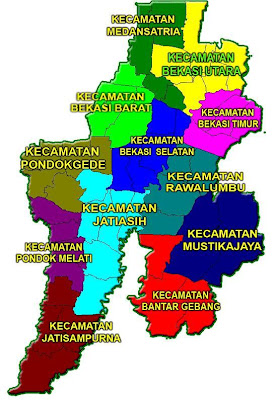 Pusat Informasi Bekasi: Peta Wilayah Kota Bekasi