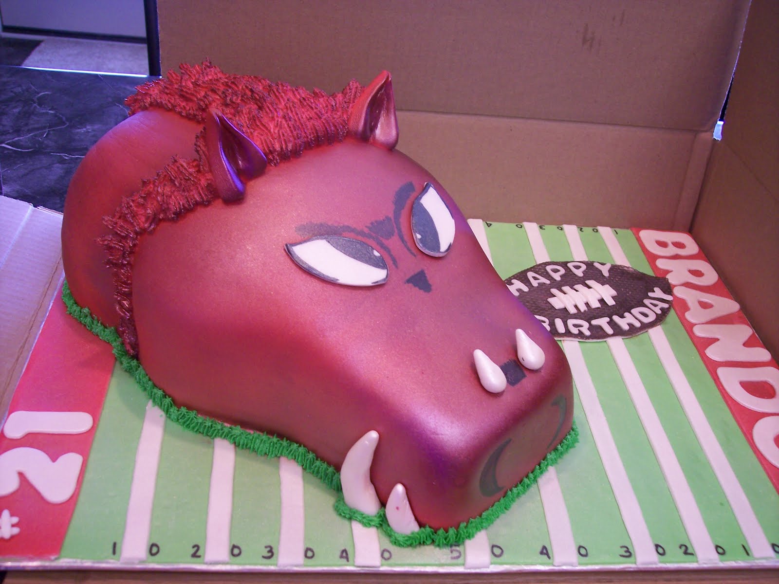 MyMoniCakes: Arizona Razorbacks Cake