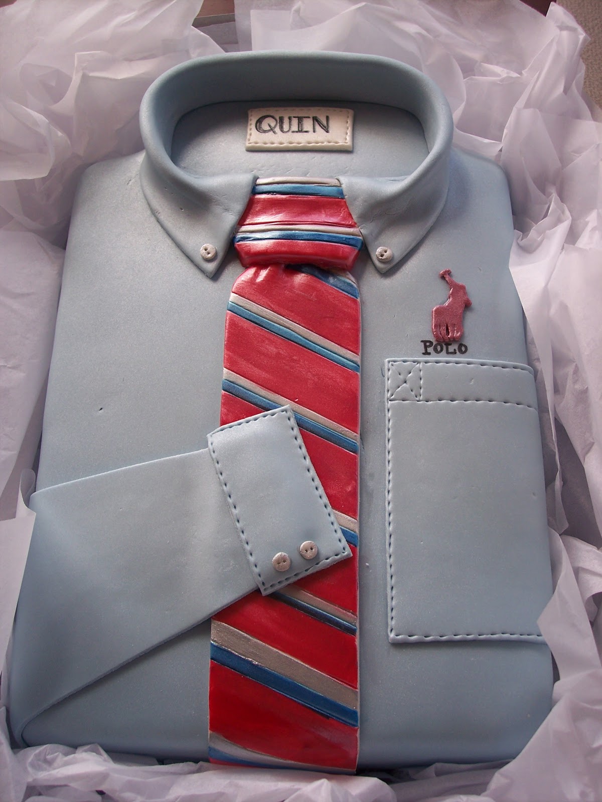 MyMoniCakes: Polo Shirt and Tie cake