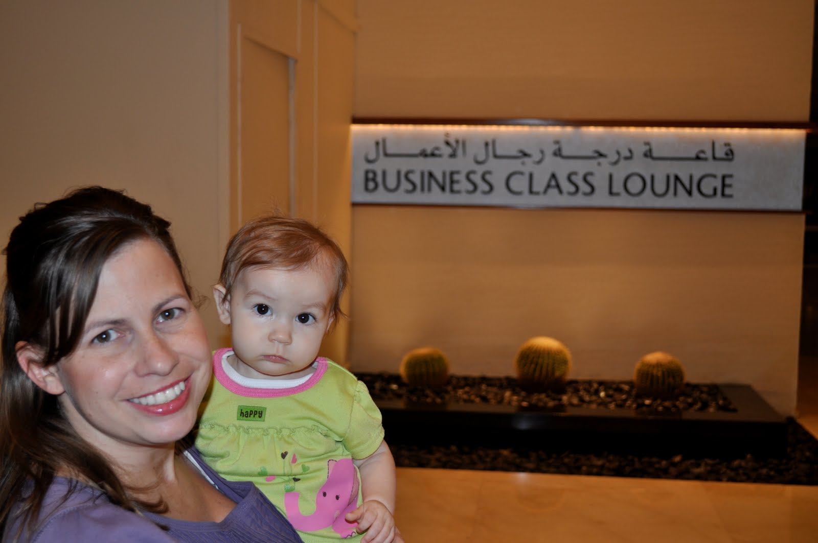 Gina and Michael: Qatar Airways...Business Class Baby!