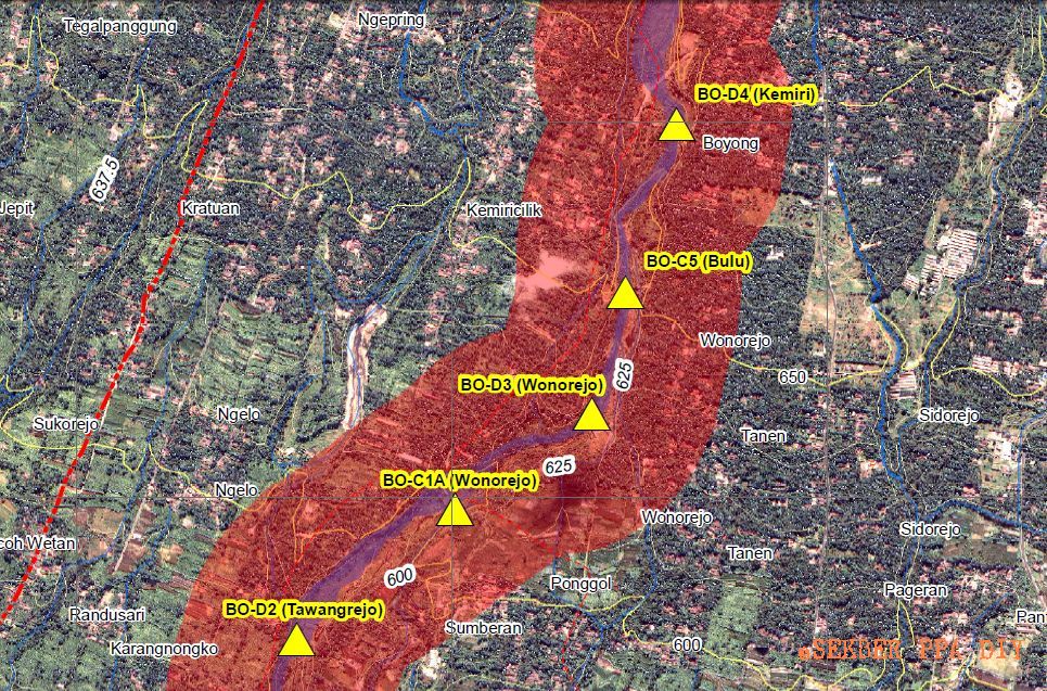 Kabar Sungai: Peta Udara Kali Boyong - Code (Kemiri - Karangnongko)
