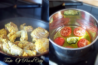 Taste of Pearl City: Maqloobeh With Chicken: Non Traditional Method