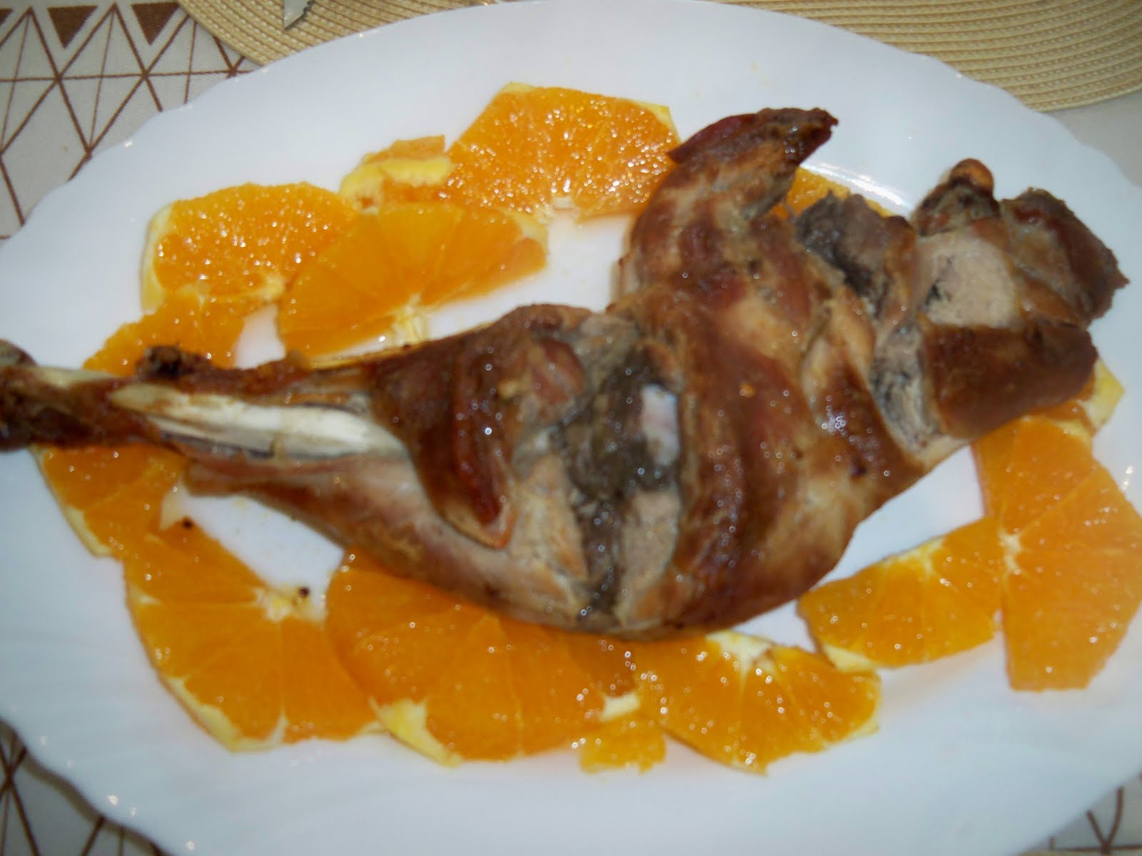 ReceitasQuotidianas: Perna de Perú no forno