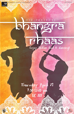 The Graphics Center: Indian Student Association Bhangra Raas Poster