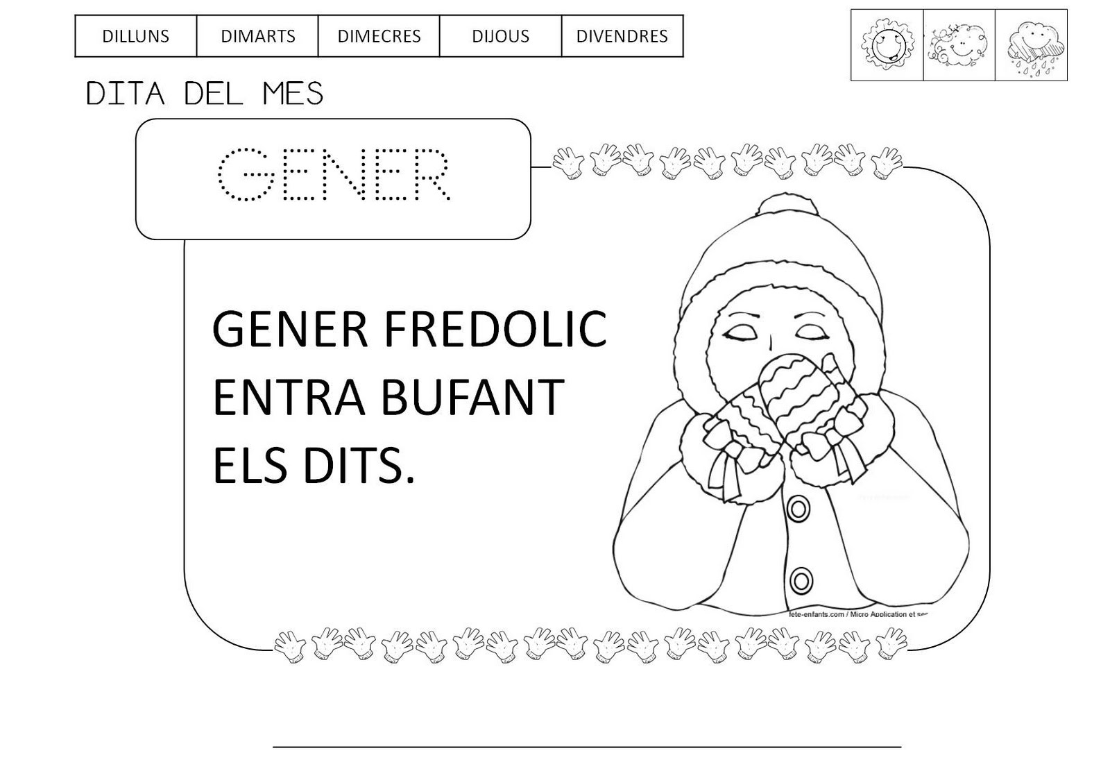 QUÉ HACEMOS HOY EN EL COLE?: DITA DE GENER