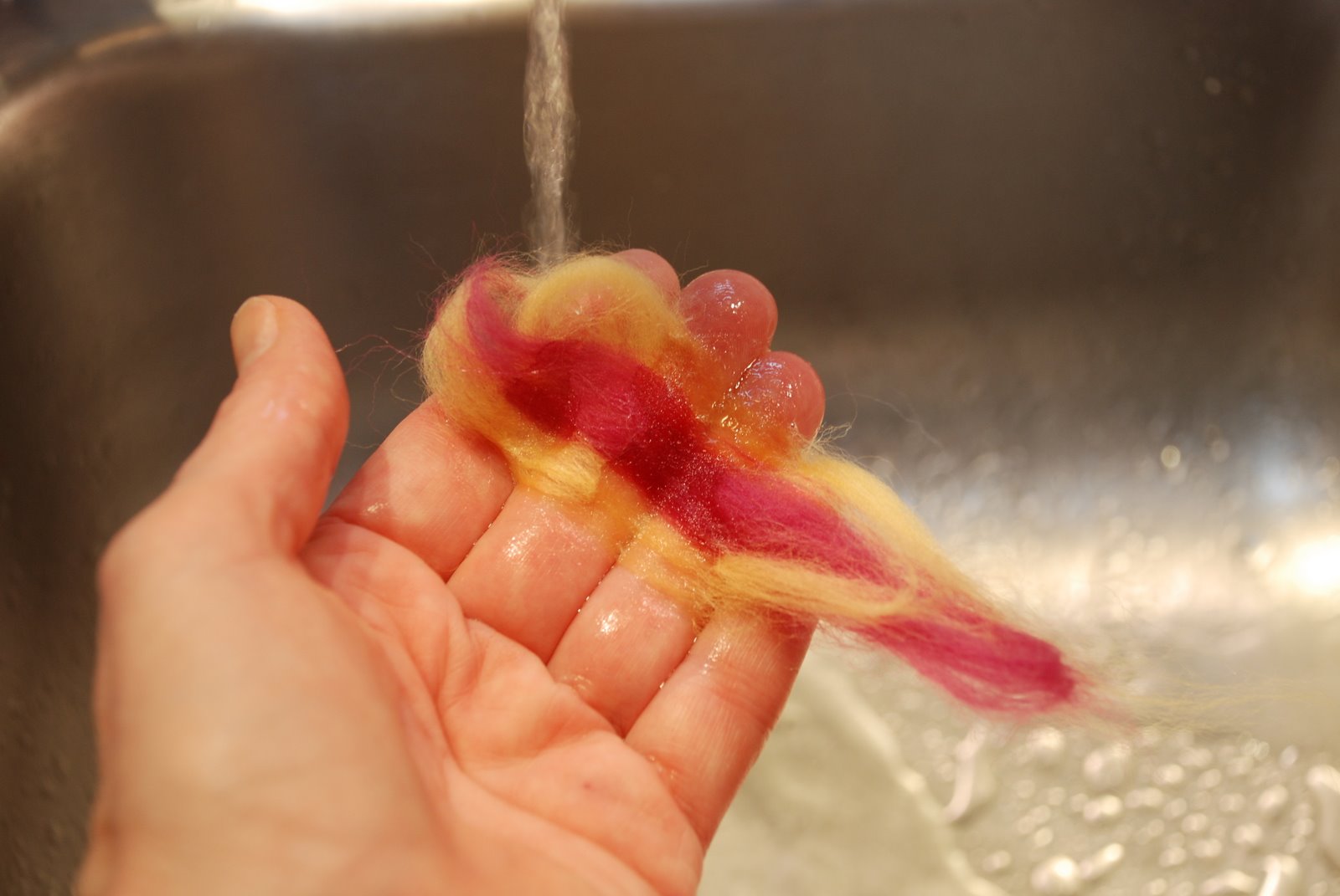 Making Felted Wool Beads