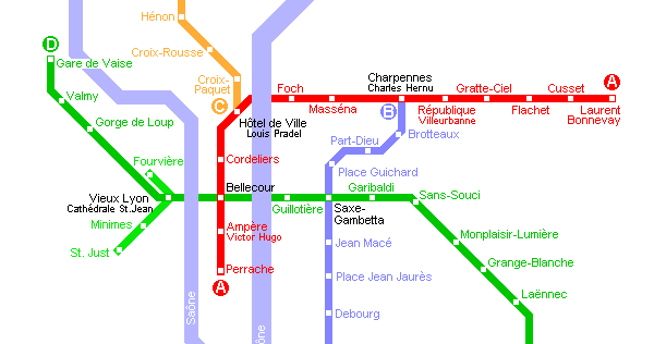 PLANOS DE METRO: Lyon