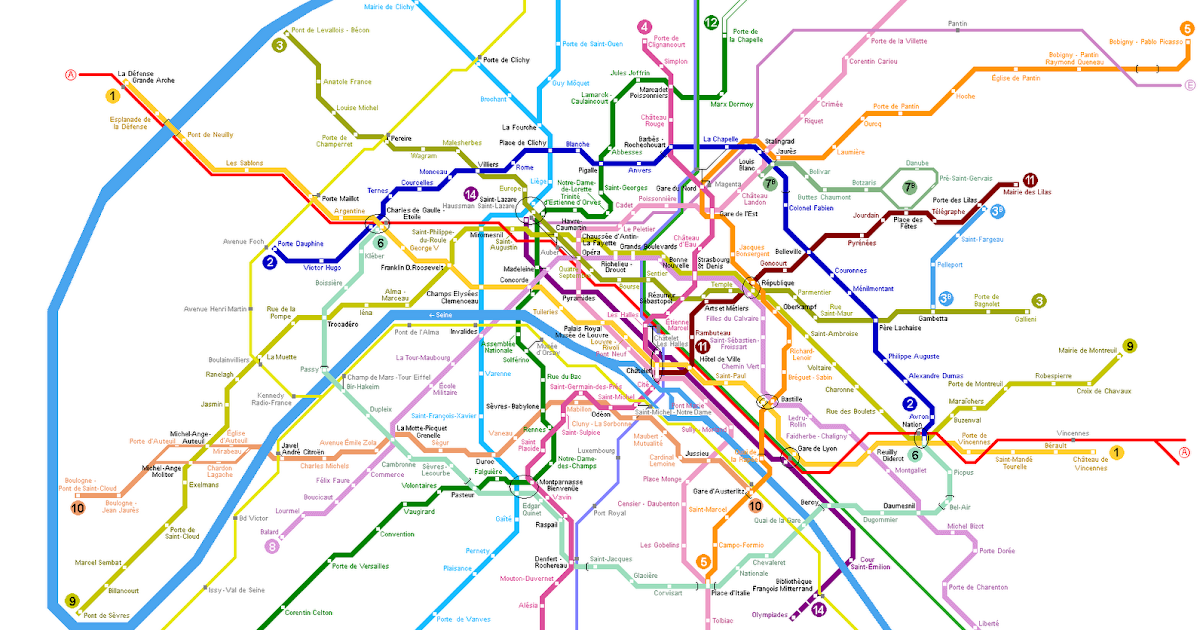 PLANOS DE METRO: París