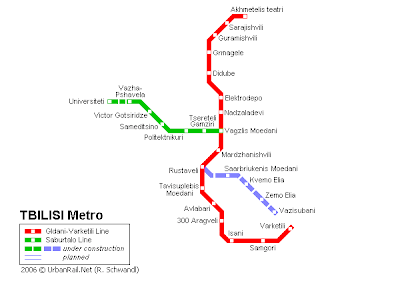 PLANOS DE METRO: Tbilisi
