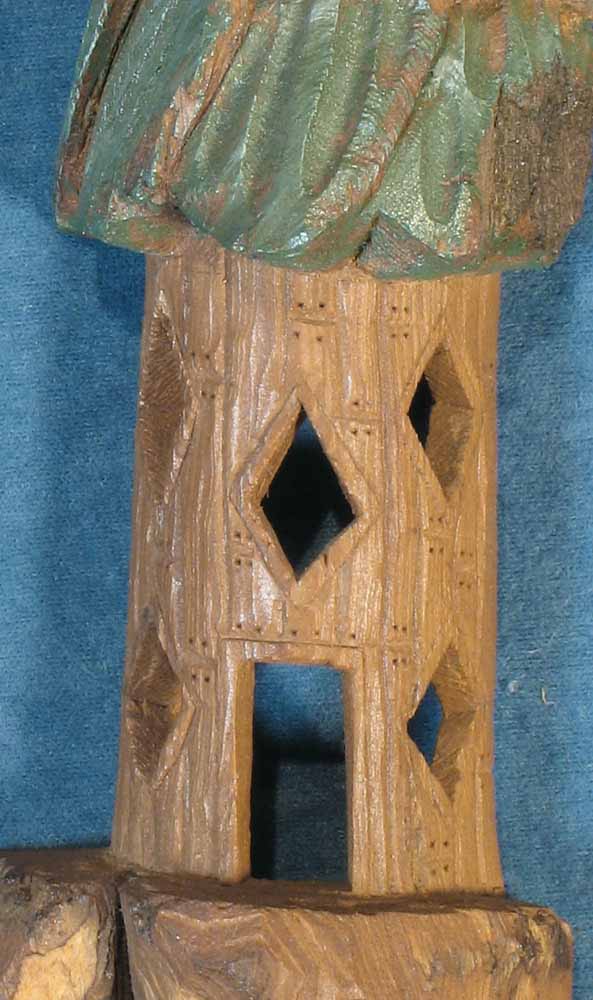 Natures Decor: Whimsical Treehouse Cottonwood bark carving