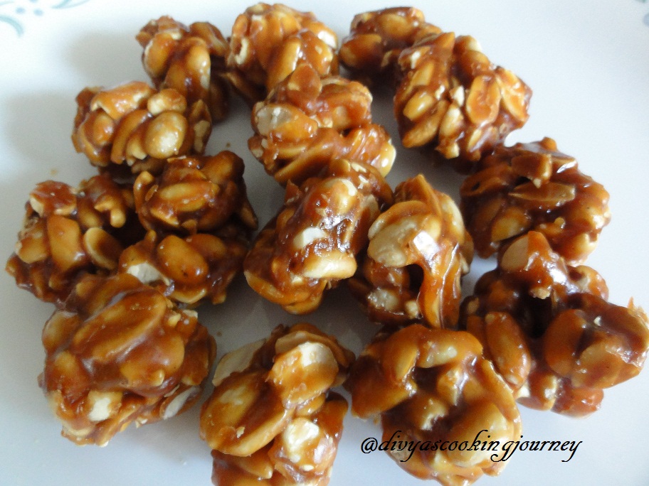 Divya's Cooking Journey: Peanut Balls ~ Groundnut Balls