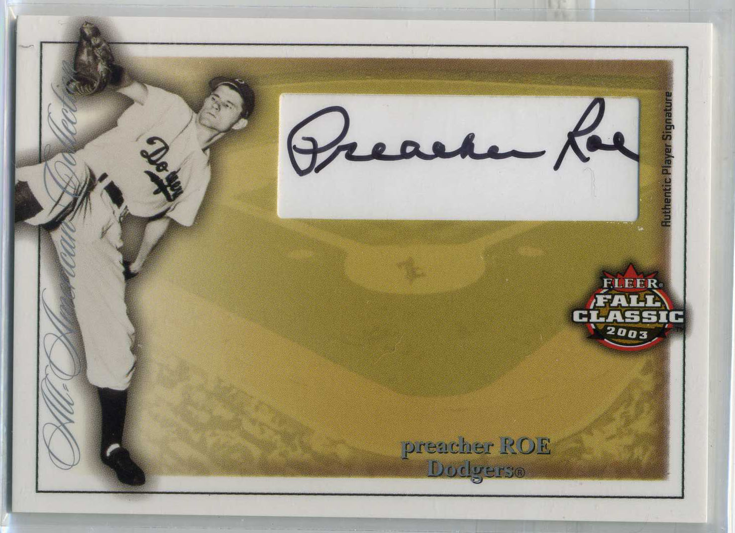 Dodgers Blue Heaven: Auto Collection: Preacher Roe Fall Classic