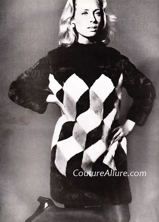 Couture Allure Vintage Fashion: Fun with Mink - 1966