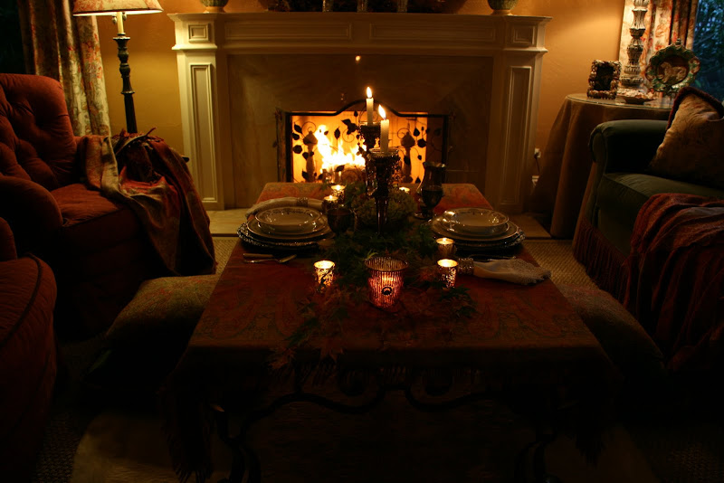 An Indian Inspired Fireside Tablescape ~ Fleur De List Home Decor