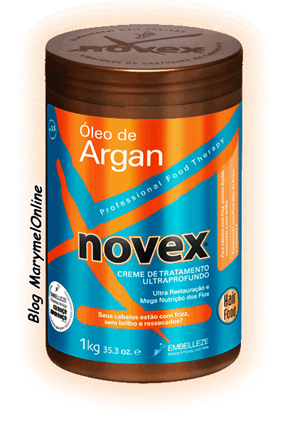 Novex Óleo de Argan creme de tratamento untra profundo para os cabelos.