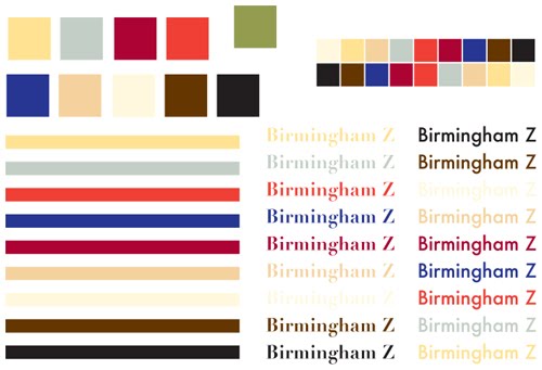 Birmingham Z: A Birmingham Z Colour Palette