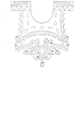 Art and Craft Work: Neck trace designs