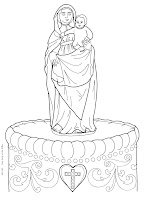 Under Her Starry Mantle: Our Lady of the Pillar craft and cake