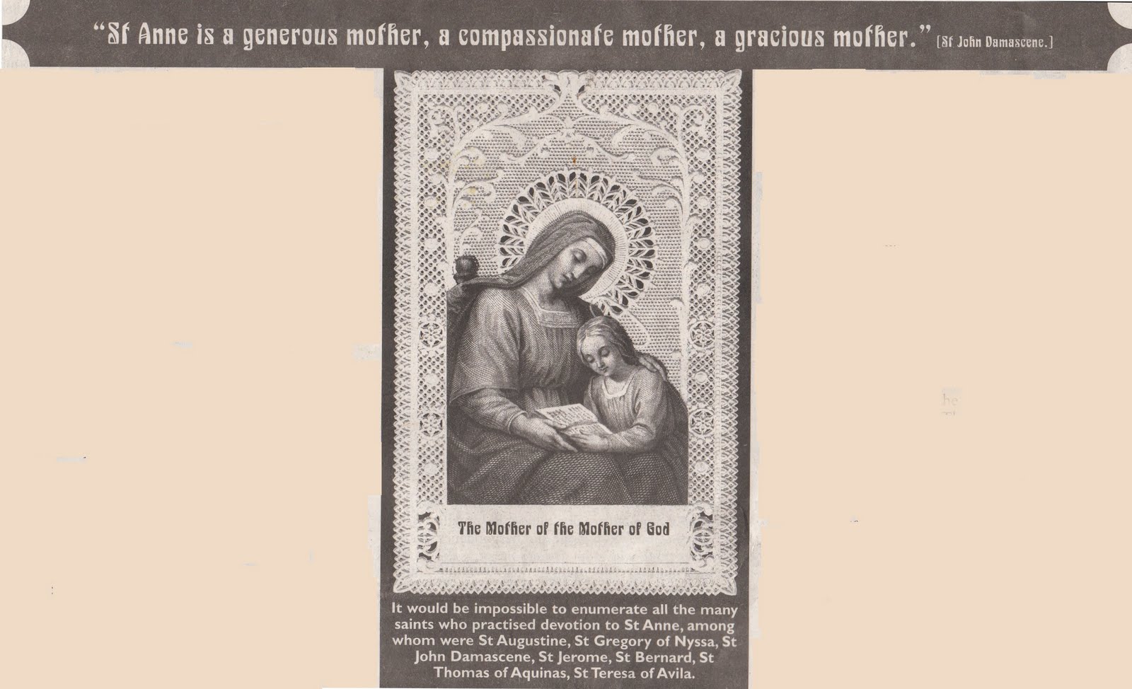 Under Her Starry Mantle: Celebrating the life of St Anne ~ Week 9 St ...