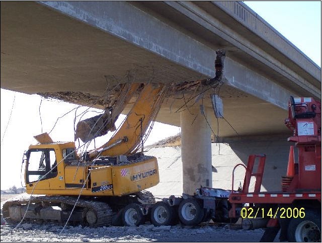 Industry Mayhem: Excavator Into Bridge