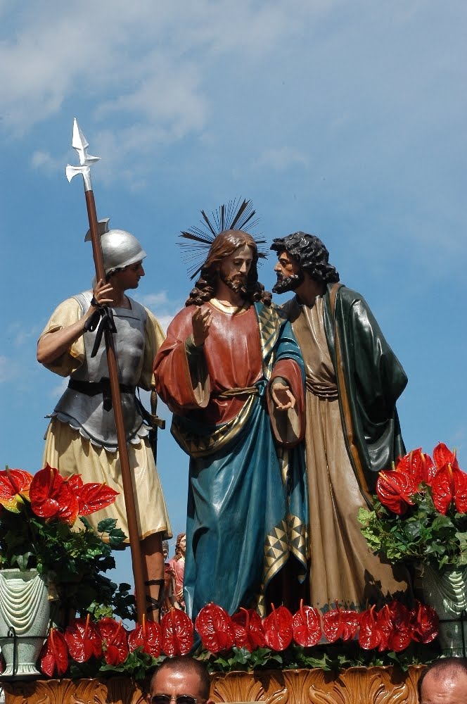 LA SETTIMANA SANTA A VALENZANO (BA): 6 - Il bacio di Giuda e la cattura ...