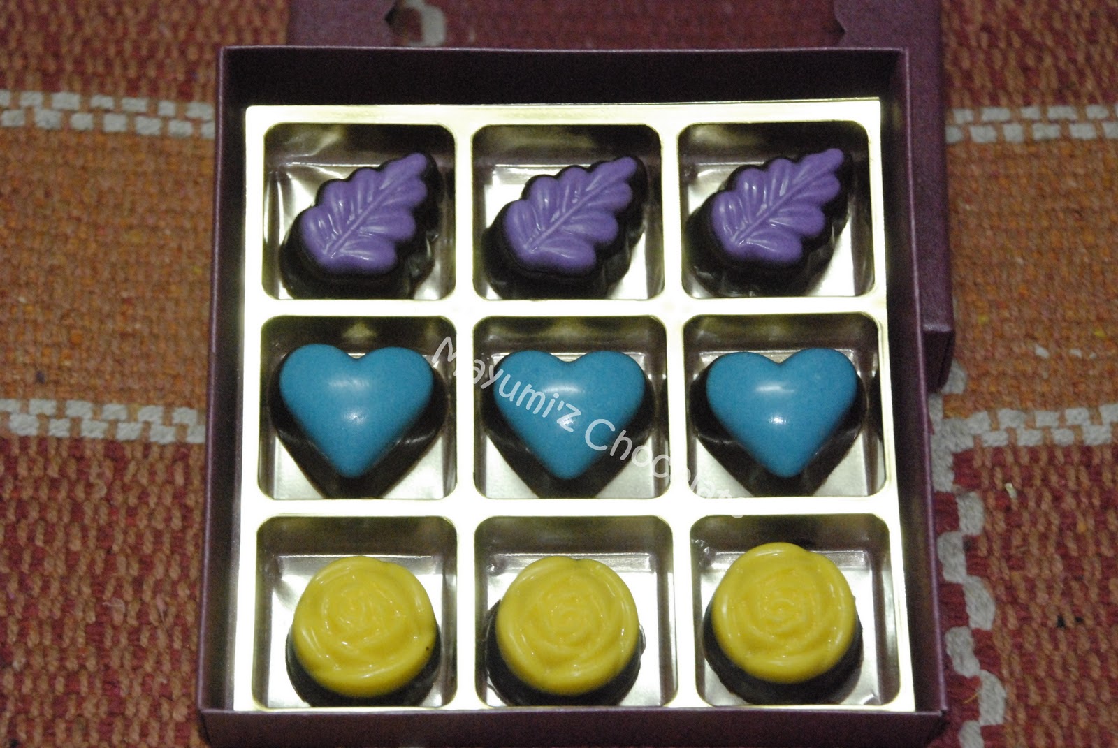 ...Mayumi'z Chocolate...: Coklat Pralin 9 Cavity