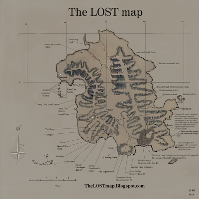 The Map of LOST island. Six seasons of Locations and Journeys by Mike ...