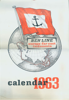 Koleksi Djadoel: BEN LINE WILLIAM THOMSON & CO. 1963:-SOLD-