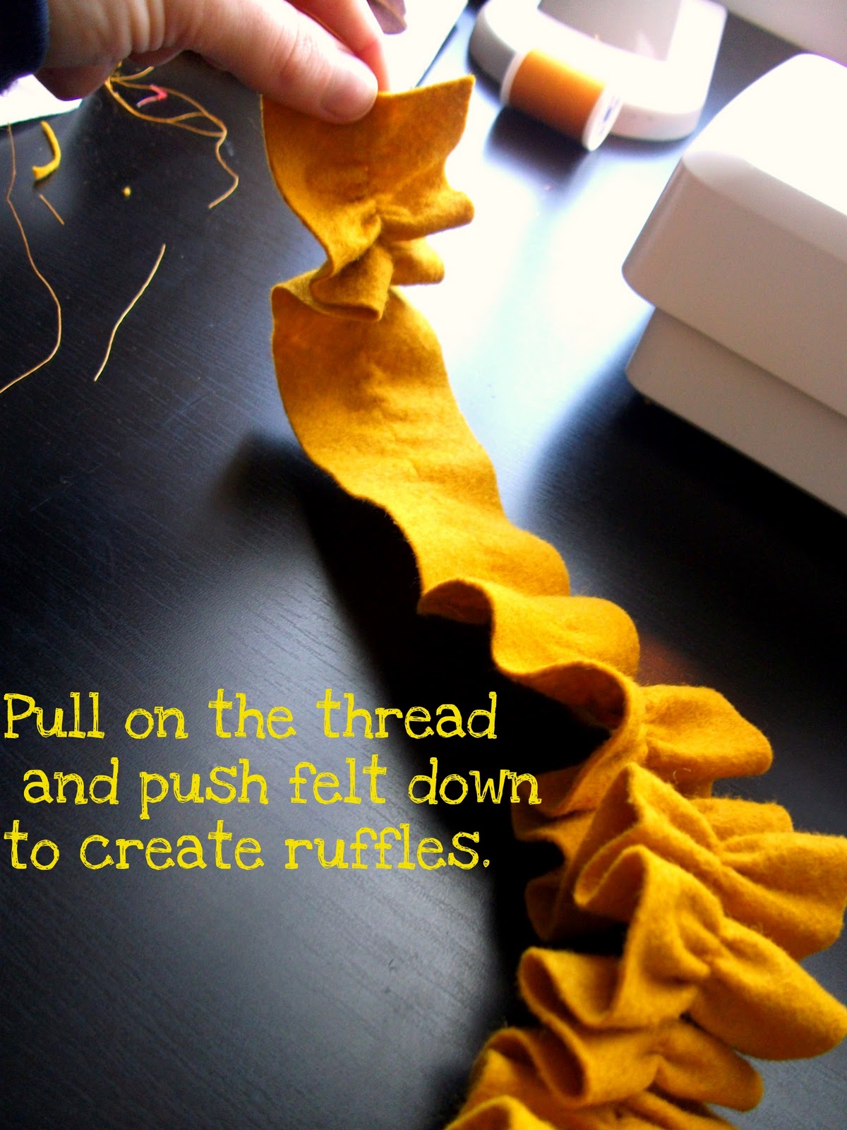 Miss Lovie: Ruffles and Hearts Table Runner-A Tutorial