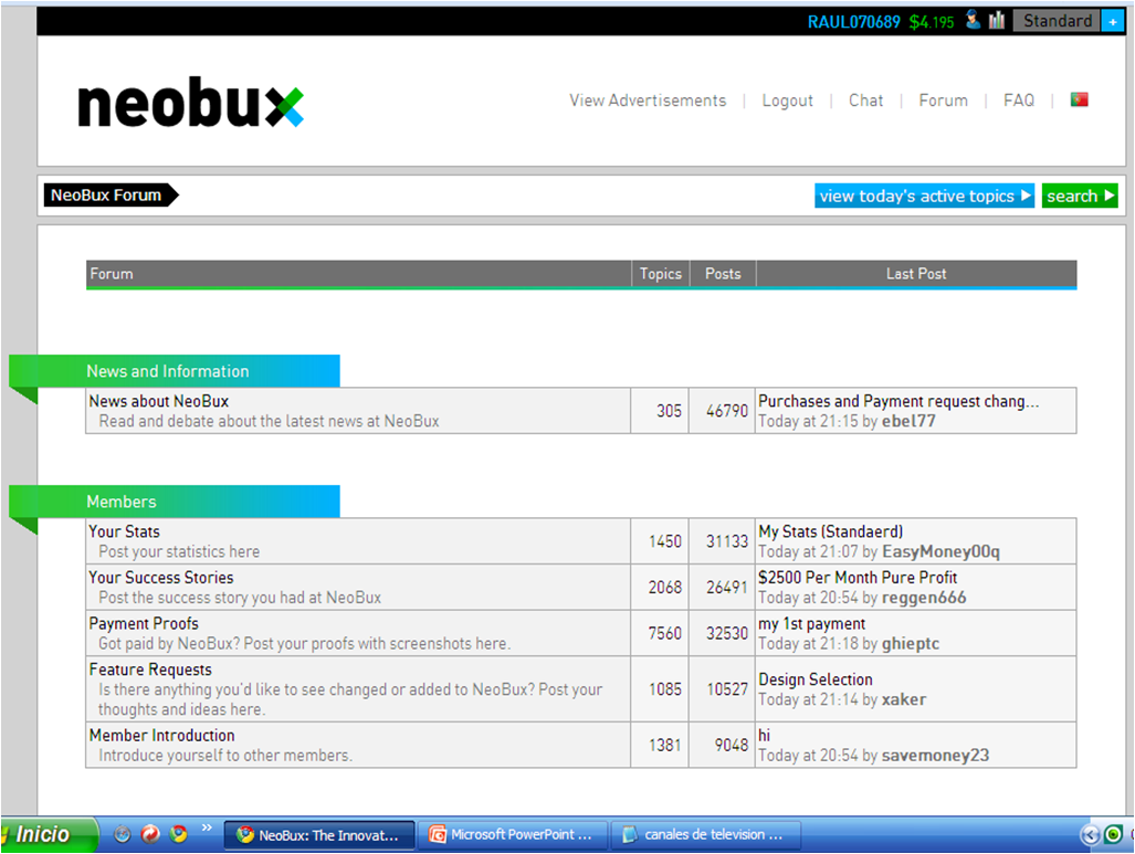 Neobux estrena impresionante diseño ~ La web del clic
