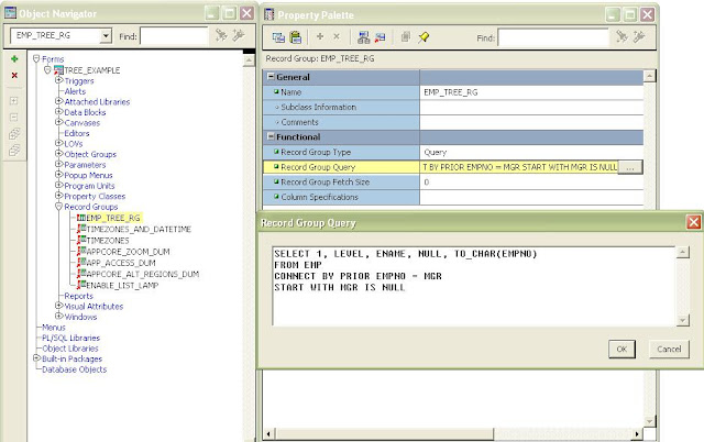 Oracle Apps Quick Reference: How to create the Hierarchical Tree in oracle forms?