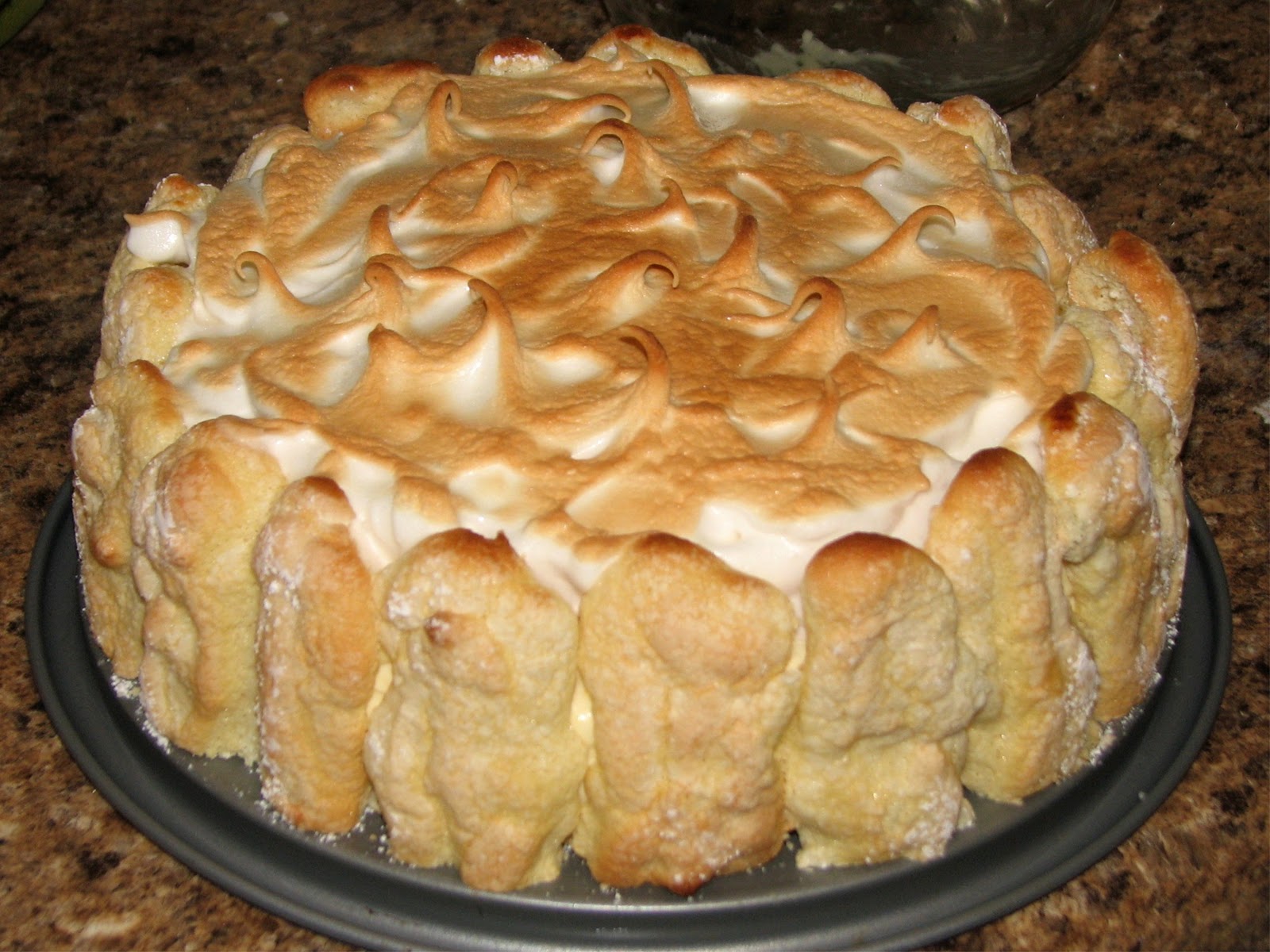 *: Lemon Canadian Crown with Homemade Ladyfingers