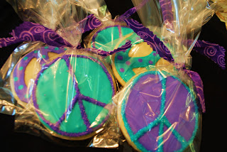 cookie couture co: PEACE SIGN COOKIES