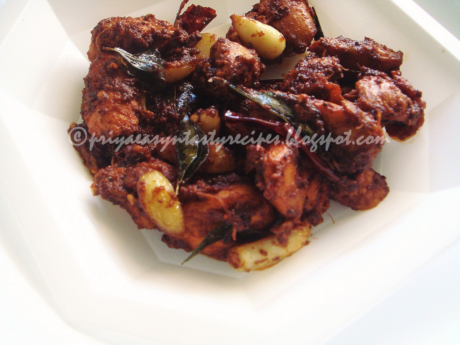 Priya's Versatile Recipes: Kodi Avakaya/Andhra Chicken Pickle- T& T ...