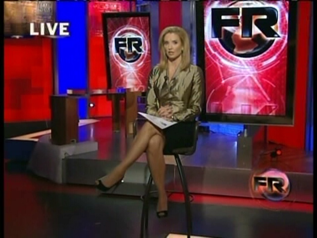 Ladies in Satin Blouses: laurie dhue - 3 satin blouses