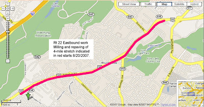 PLAINFIELD TODAY: Route 22 roadwork heads up!