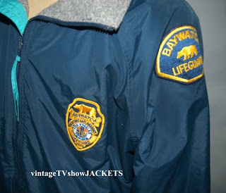 VintageTVshowJackets: Baywatch Lifeguard Blue Crew Jacket 1991