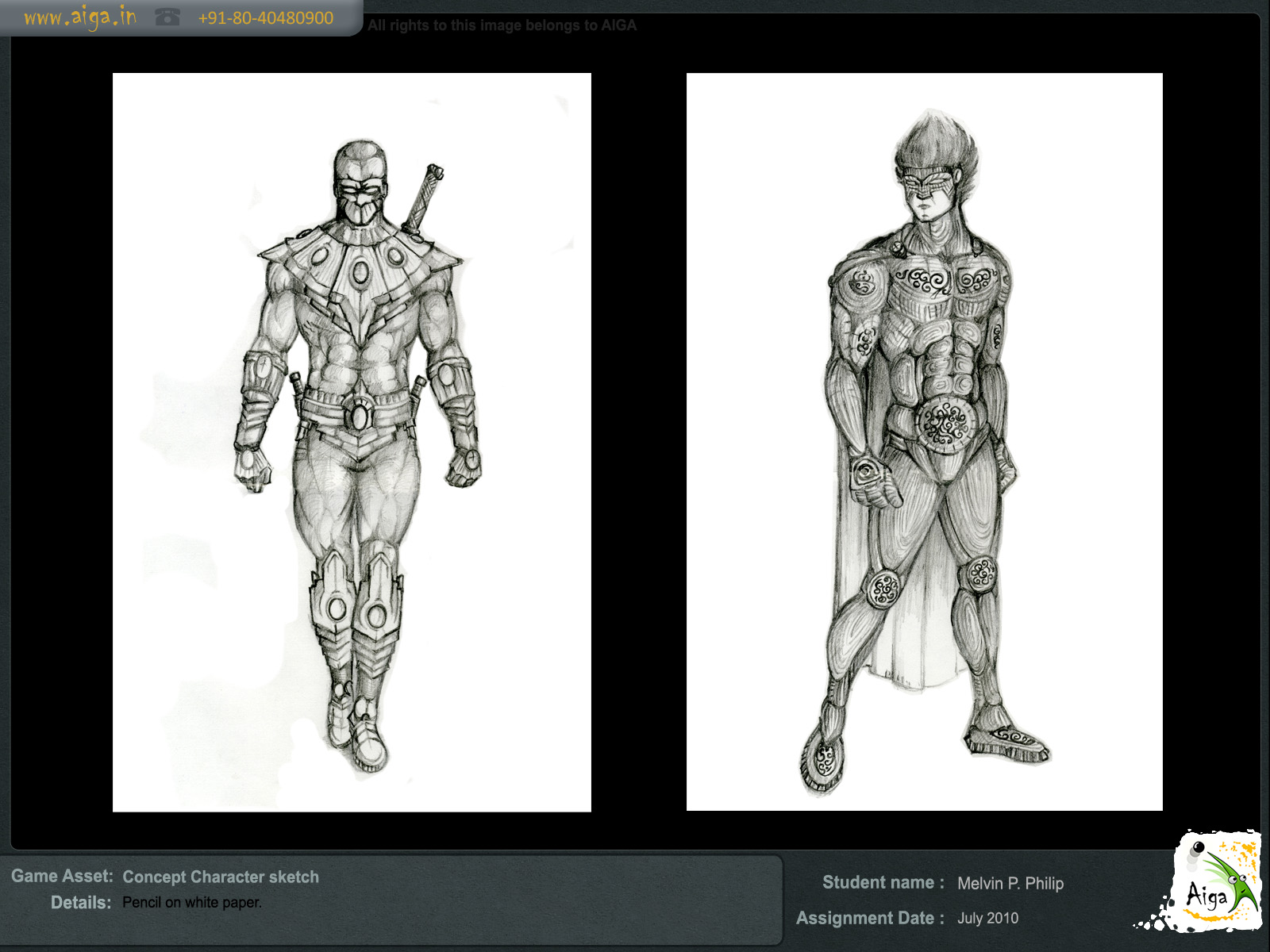 MELVIN P. PHILIP game art portfolio: Character concept & blueprint creation