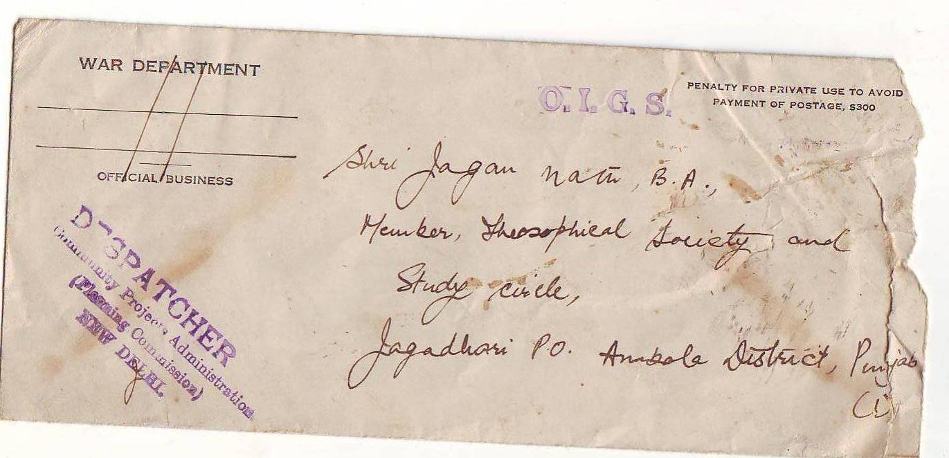 Rare Indian Collectibles: Rare Indian ( Service ) Postal Envelope of ...
