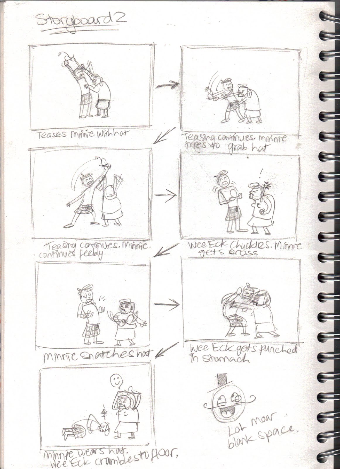 Tom Ritchie: 2 storyboard ideas