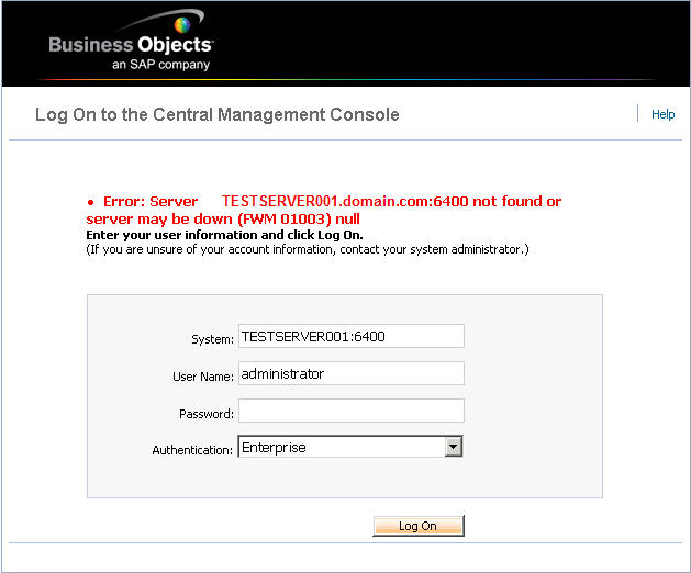 Daily Sap Businessobject Bi Support Bo Xi 31 Installation Cmc Login Error