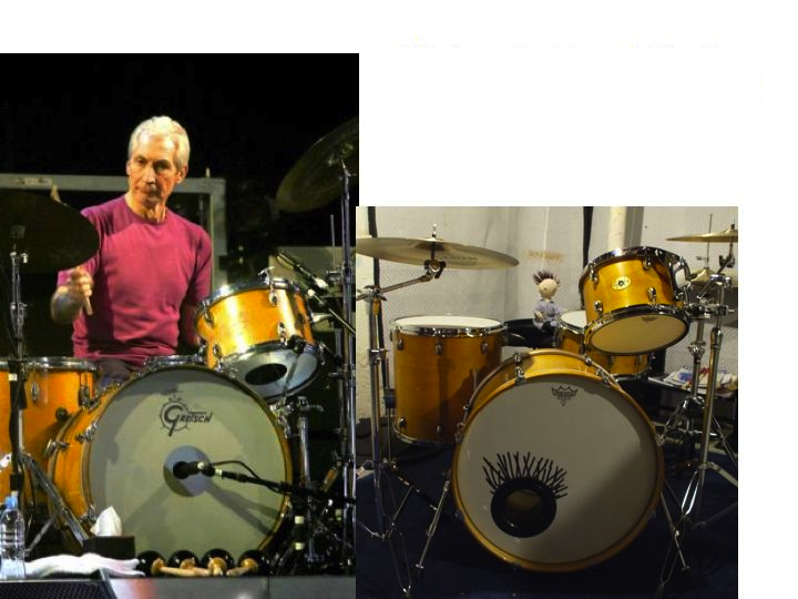 Sticking-in-Hair's Custom Drums: Charlie Watts' Drums