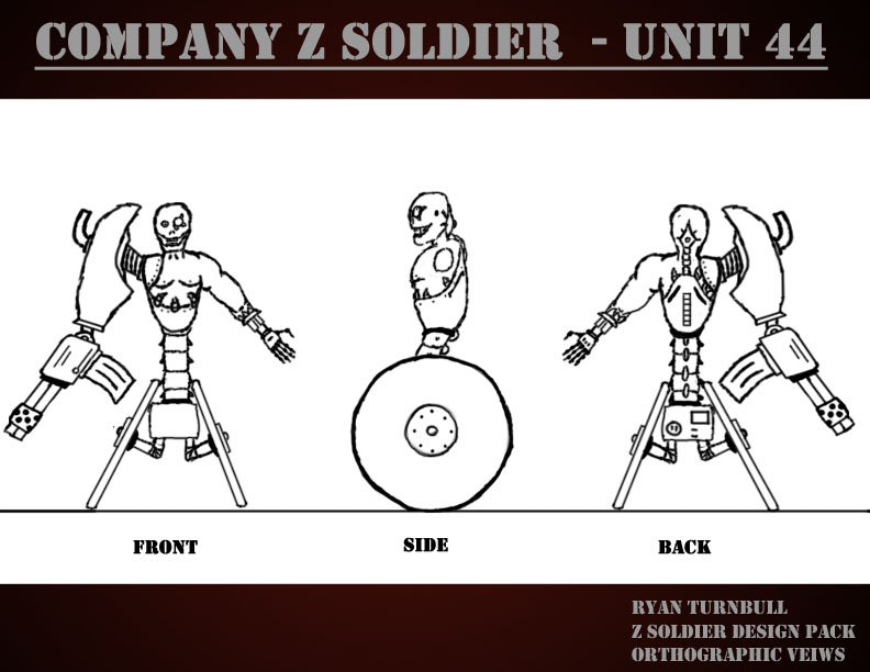 Ryan Turnbull: 3D Artist: Character Design: Z Soldier